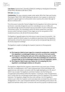 [2024] EWHC 490 (Admin) (06 March 2024) - Town Legal